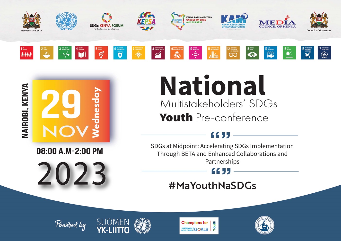 National Multi-stakeholders’ SDGs Youth Pre-Conference 2023 - Champions ...